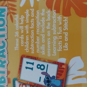 Disney | Toys | Disney Lilo Stitch Subtraction Flash Cards | Poshmark